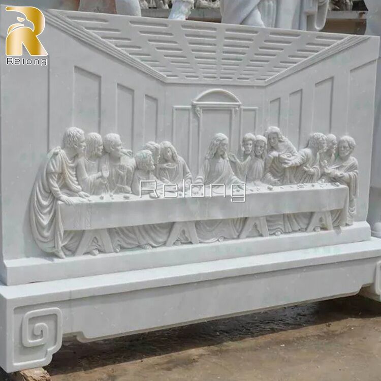 Catholic Marble Relief Sculpture - Relong Art Sculpture