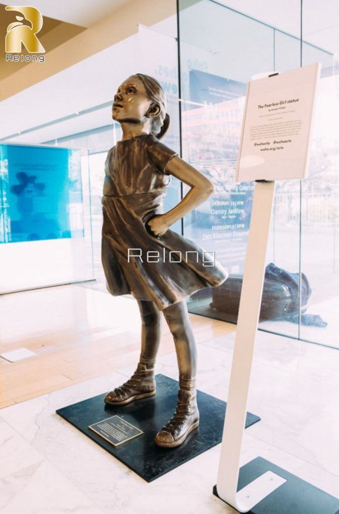 Bronze Famous Fearless Girl Statue - Relong Art Sculpture