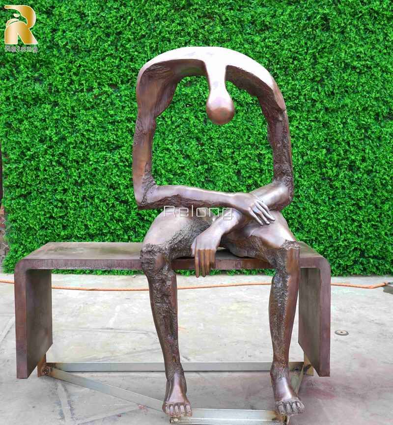 Bronze Melancholy Statue Replica - Relong Art Sculpture