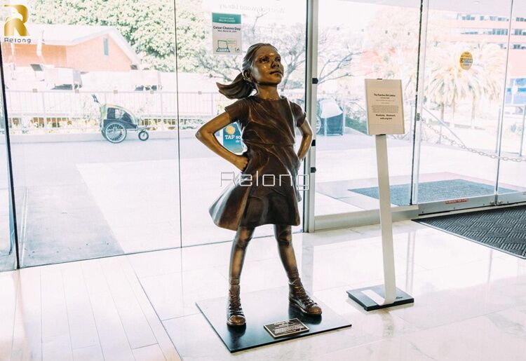 Bronze Famous Fearless Girl Statue - Relong Art Sculpture