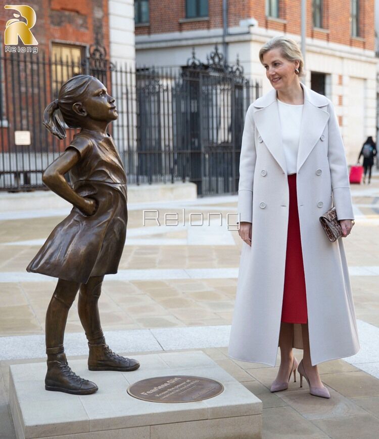 Bronze Famous Fearless Girl Statue - Relong Art Sculpture