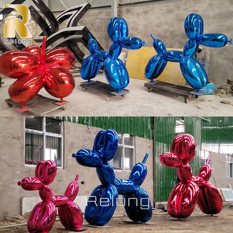 Modern Stainless Steel Balloon Dog Sculpture Replica for Sale - Relong ...