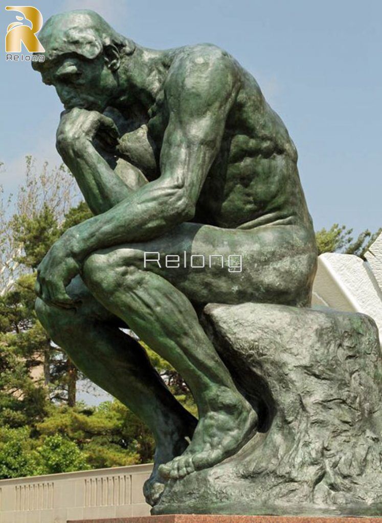Bronze the Thinker Statue By Auguste Rodin - Relong Art Sculpture