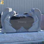 Granite Swan Headstones for Graves - Relong Art Sculpture