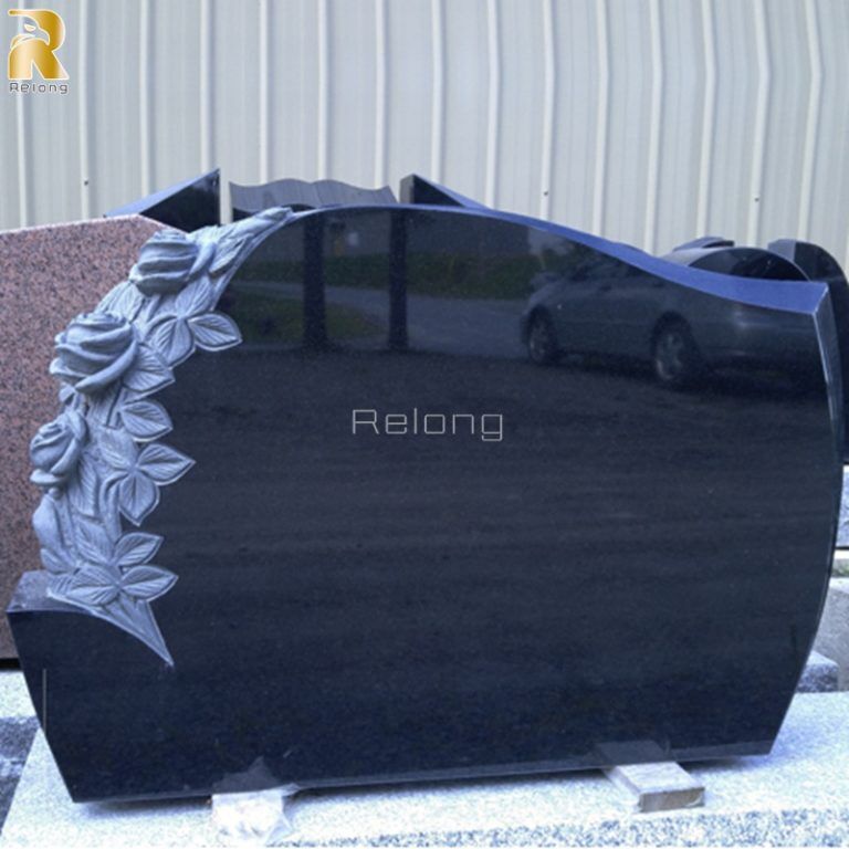 Granite Swan Headstones for Graves - Relong Art Sculpture