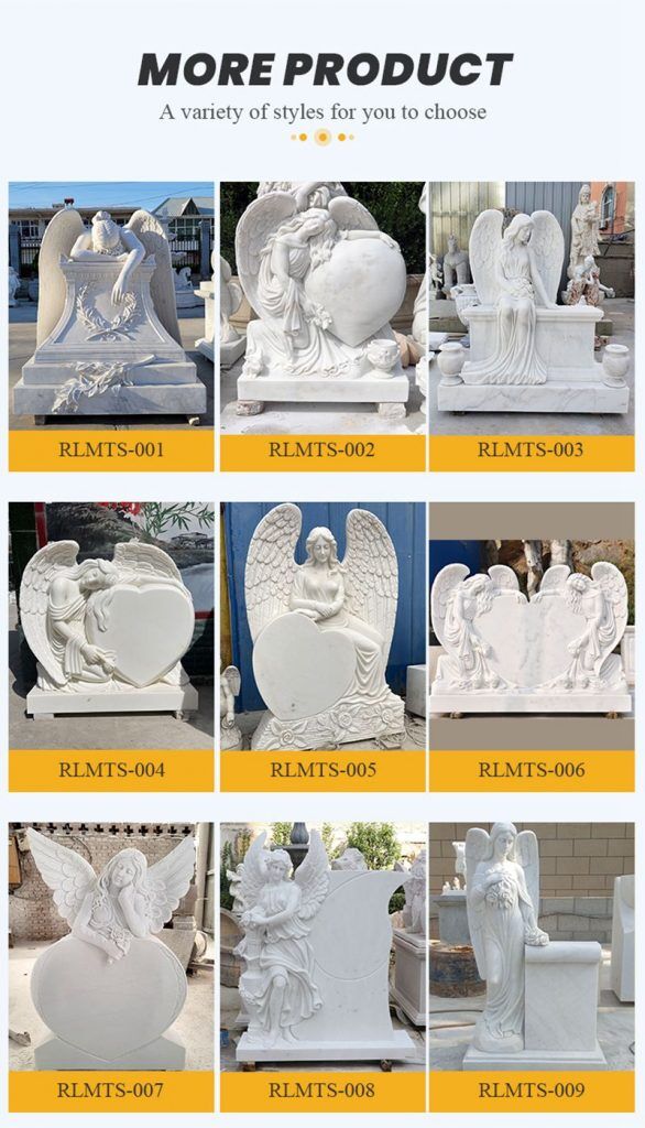 Granite Swan Headstones for Graves - Relong Art Sculpture