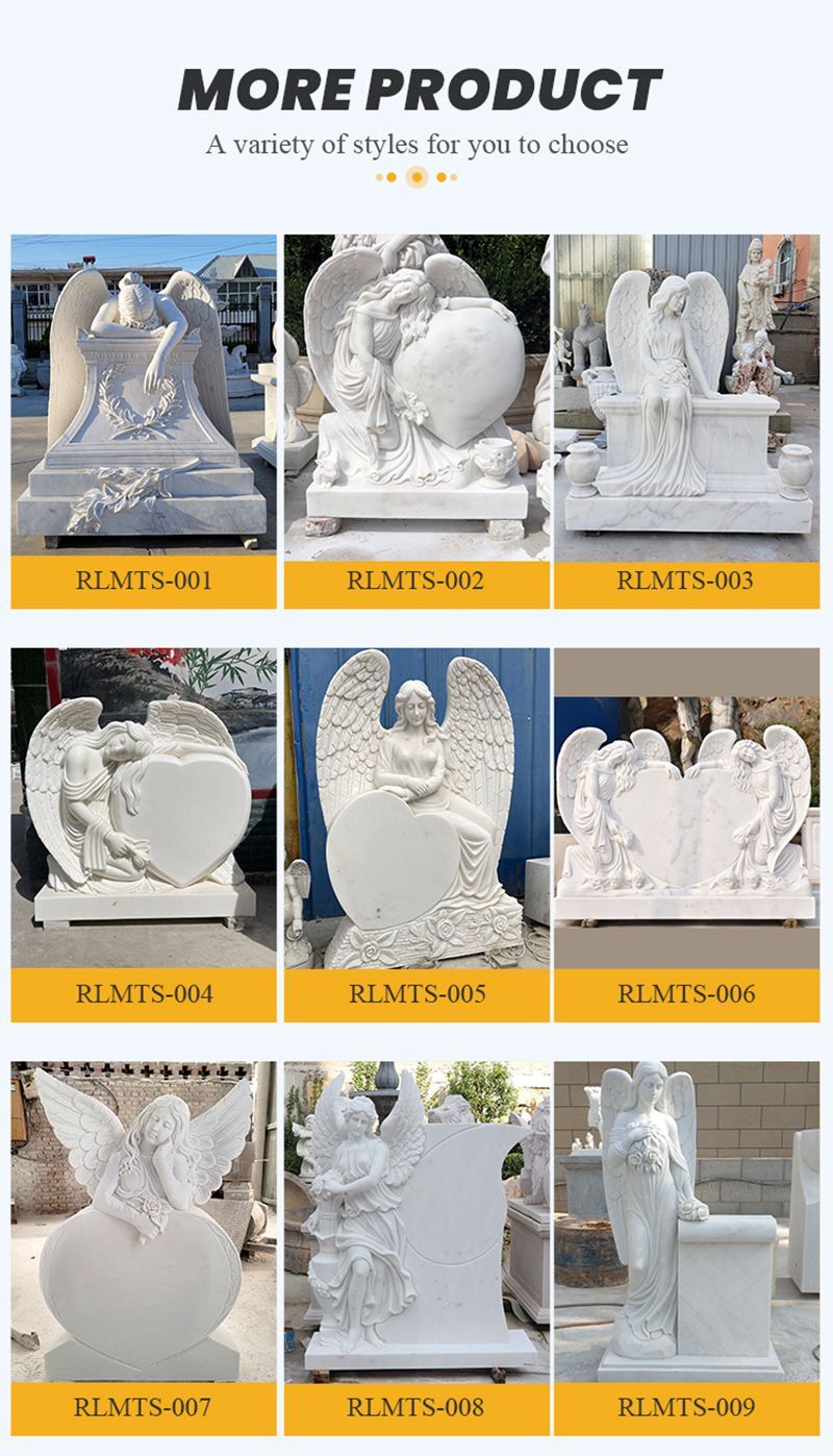 Granite Swan Headstones for Graves - Relong Art Sculpture