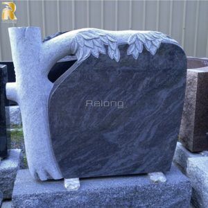 Granite Swan Headstones for Graves - Relong Art Sculpture