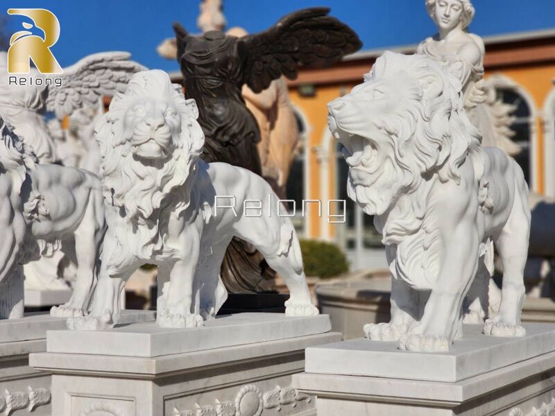 10 Stunning Marble lion Statues for Your Garden You Can Invest in ...