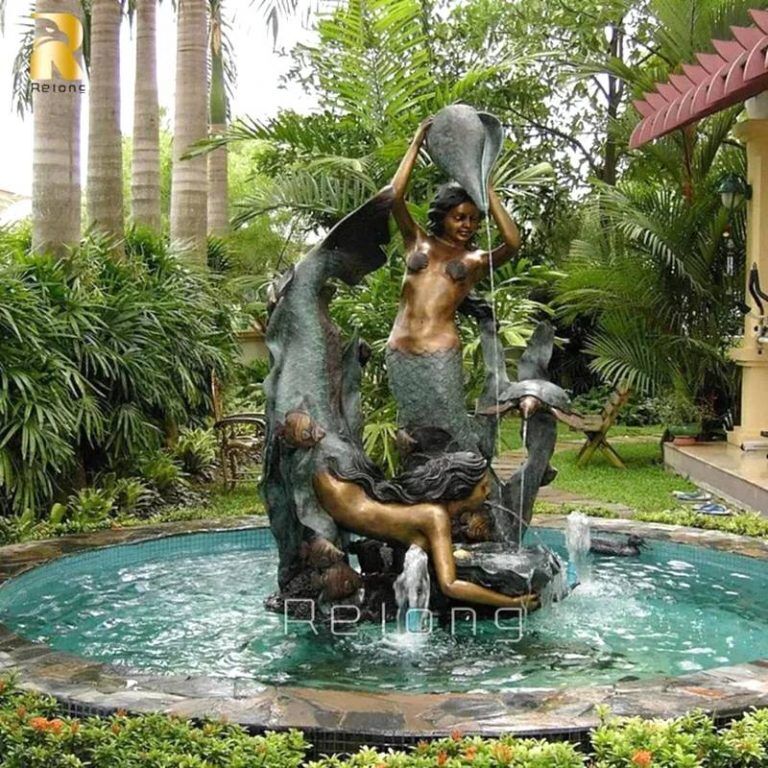 8 Popular Bronze Mermaid Statues for Outside - Relong Art Sculpture