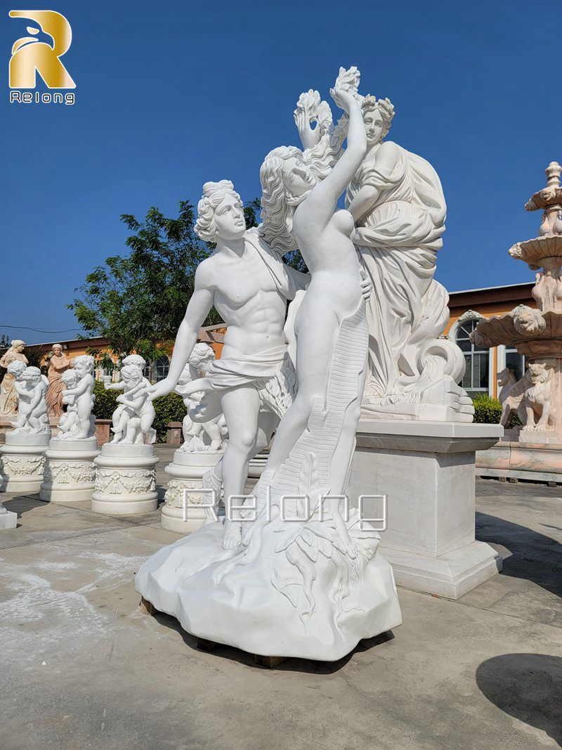 Apollo and Daphne Marble Statue Replica - Relong Art Sculpture