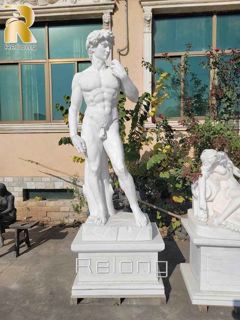 Life Size Marble Statue of David Replica for Sale - Relong Art Sculpture