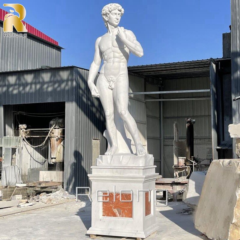 Life Size Marble Statue of David Replica for Sale - Relong Art Sculpture