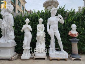 Life Size Marble Statue of David Replica for Sale - Relong Art Sculpture