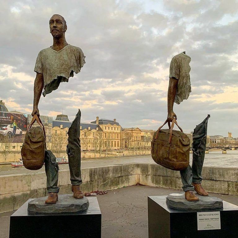 Bronze Bruno Catalano Travelers Sculpture Replica for Sale - Relong Art ...