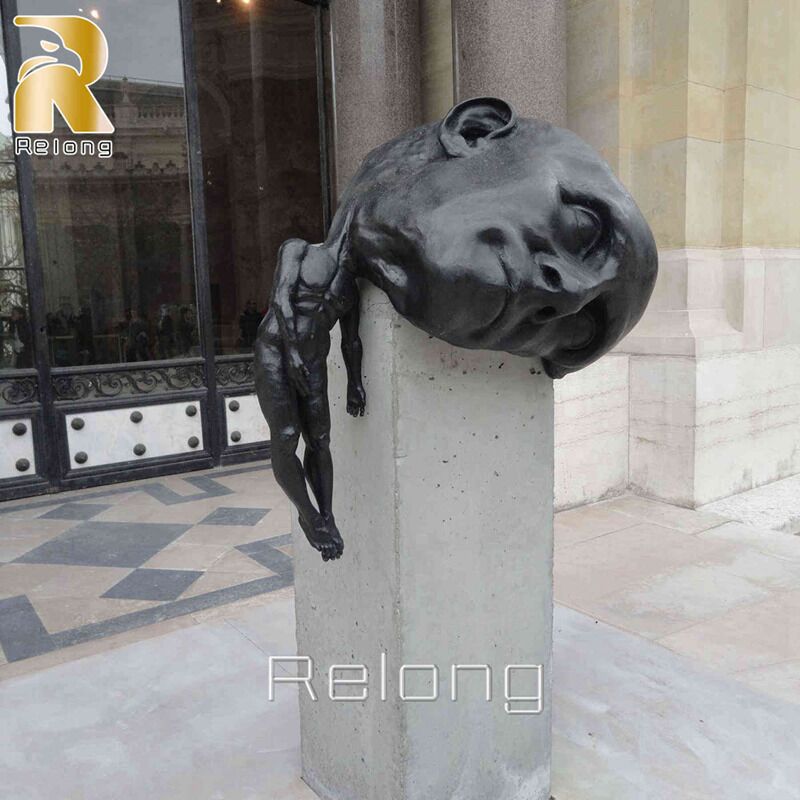 Bronze Thomas Lerooy Big Head Sculpture Replica - Relong Art Sculpture