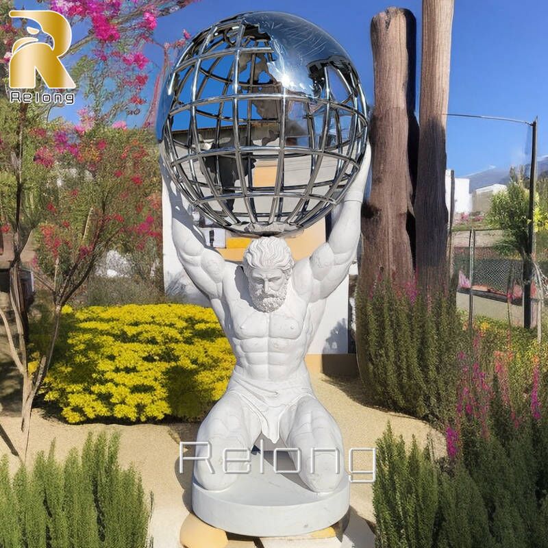 Life Size Marble Farnese Atlas Statue - Relong Art Sculpture