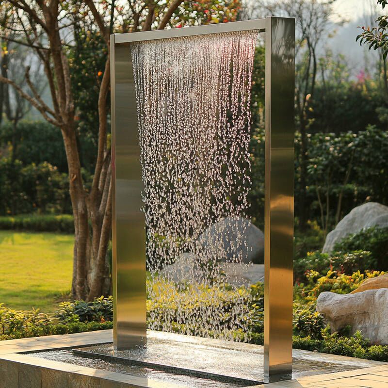 Hot Sale Outdoor Stainless Steel Rain Curtain Fountain - Relong Art ...
