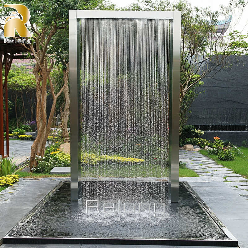 Hot Sale Outdoor Stainless Steel Rain Curtain Fountain - Relong Art ...