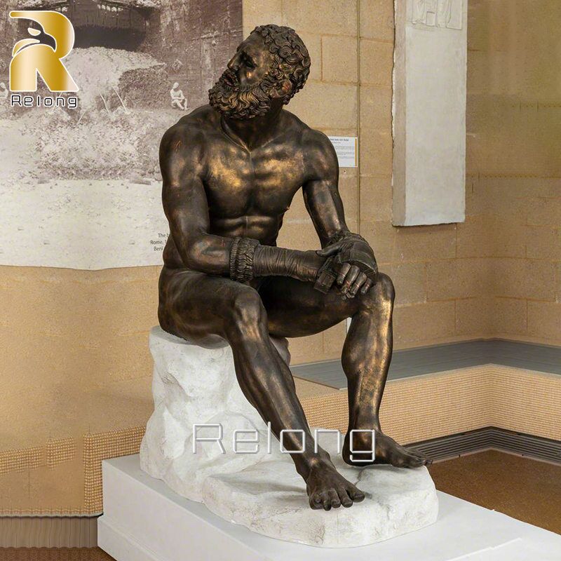 Famous Greek Bronze The Boxer at Rest Statue Replica for Sale - Relong ...