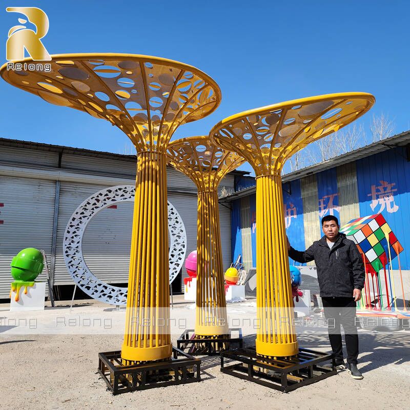 Outdoor Large Metal Steel Tree Sculpture for Public Decor - Relong Art ...
