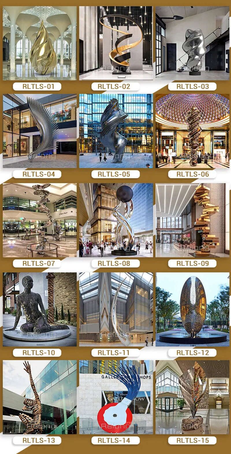Stainless Steel Metal Wing Sculpture - Relong Art Sculpture
