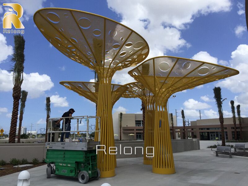 Outdoor Large Metal Steel Tree Sculpture for Public Decor - Relong Art ...