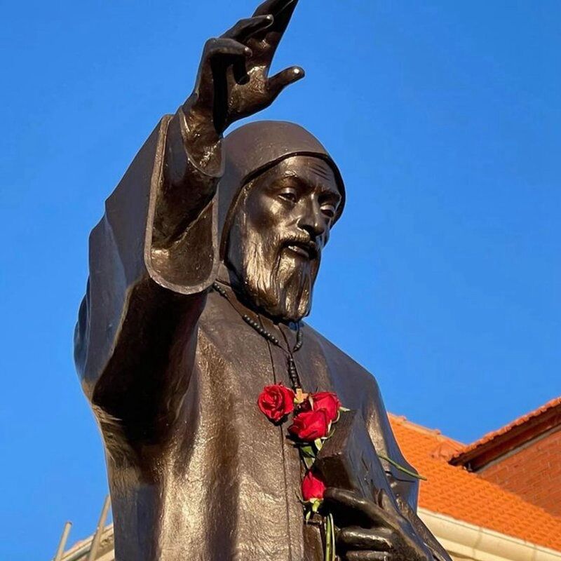 Famous Life Size Bronze Religious St. Charbel Statue for Sale - Relong ...