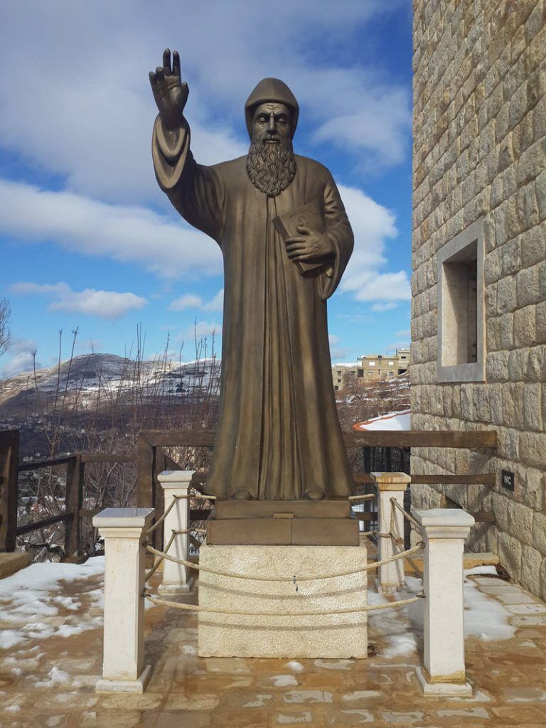 Famous Life Size Bronze Religious St. Charbel Statue for Sale - Relong ...