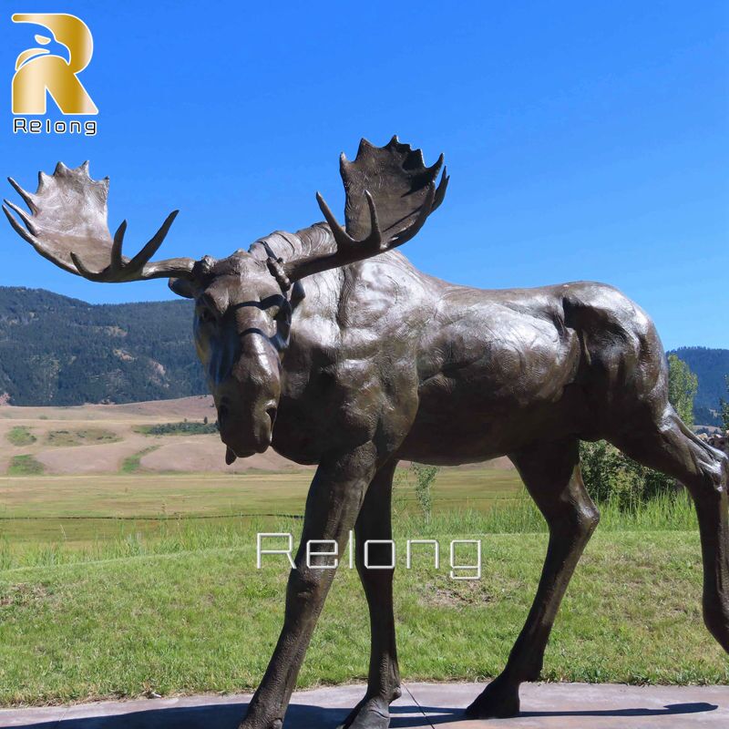 Life Size Bronze Whitetail Deer Sculpture for Sale - Relong Art Sculpture