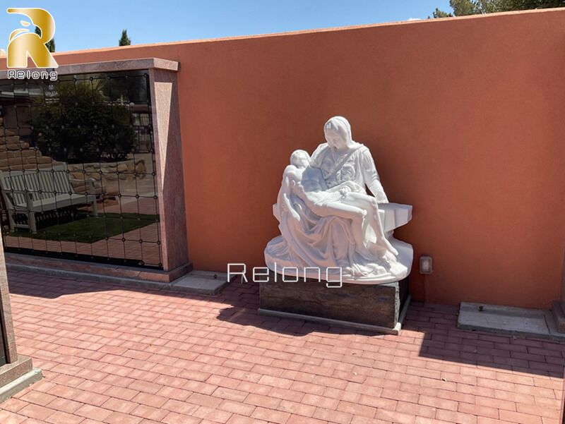Life-Size Marble Pieta Replica Statue - Relong Art Sculpture