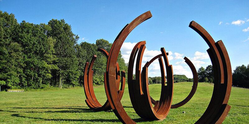 Large Outdoor Corten Steel Ring Garden Sculptures for Sale - Relong Art ...