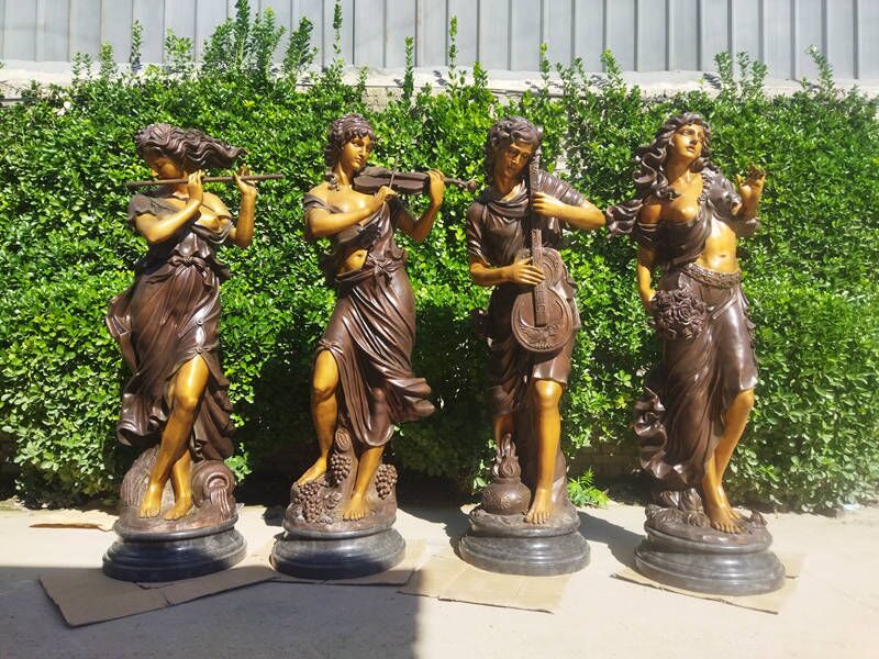 Life Size Bronze Female Bather Sculpture - Relong Art Sculpture