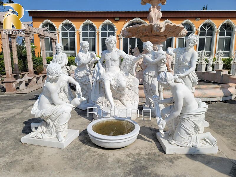 Factory Price Greek Apollo Bathing Marble Statue - Relong Art Sculpture