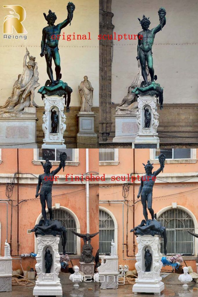 Greek Perseus Slaying Medusa Bronze Statue - Relong Art Sculpture