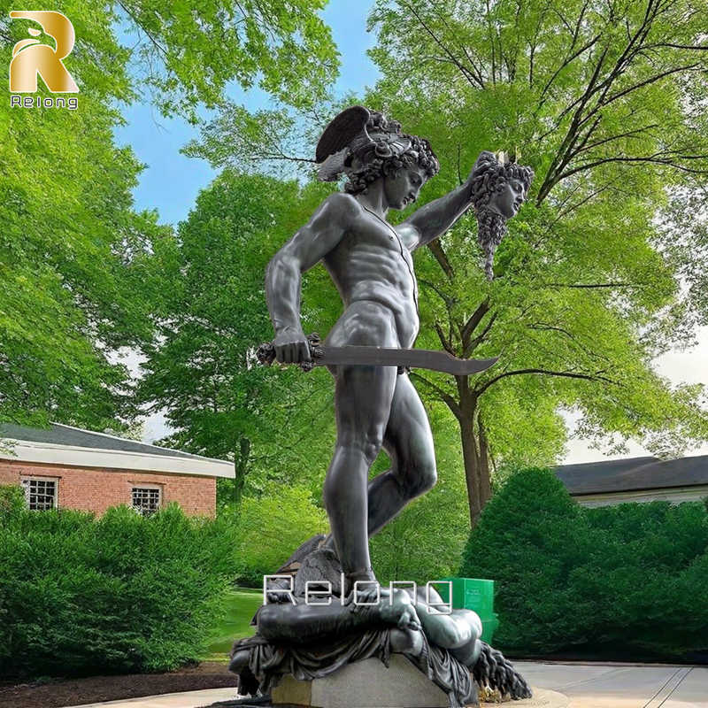 Greek Perseus Slaying Medusa Bronze Statue - Relong Art Sculpture