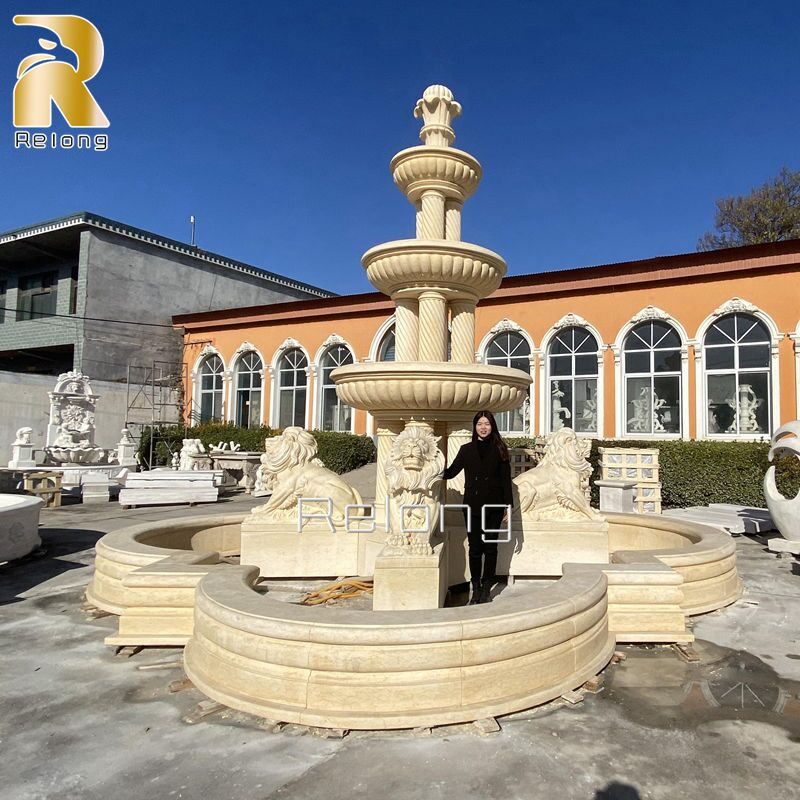 Extra Large Marble Fountain for Sale - Relong Art Sculpture
