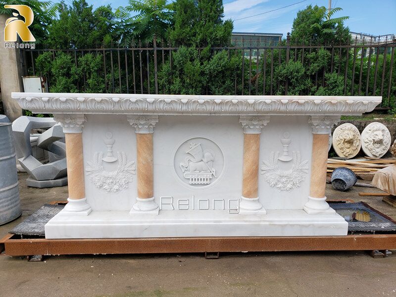 Large Marble Altar Table for Catholic Church - Relong Art Sculpture