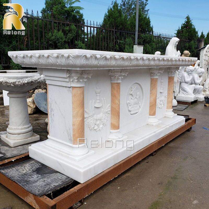 Large Marble Altar Table for Catholic Church - Relong Art Sculpture