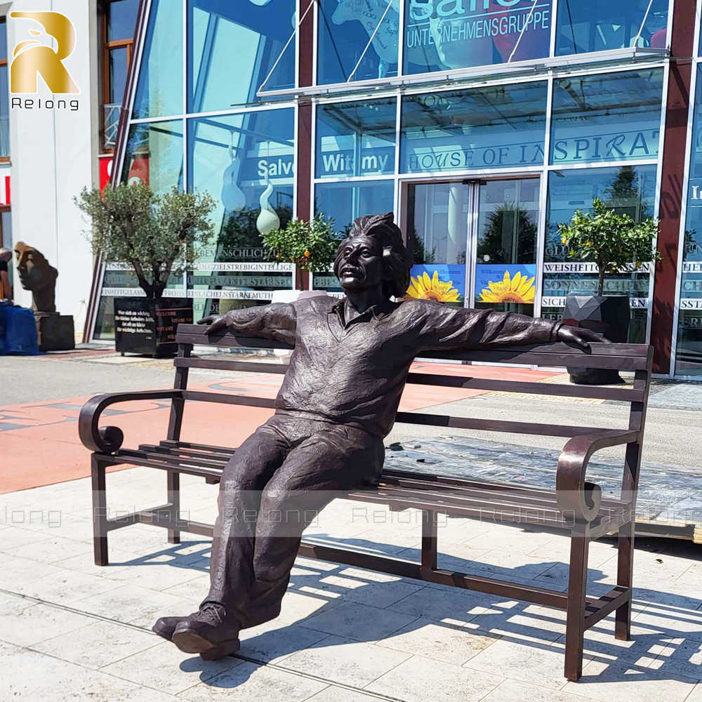 Custom Bronze Albert Einstein Sculpture - Relong Art Sculpture