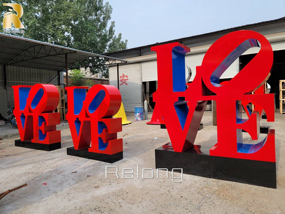 Stainless Steel Robert Indiana Love Sculpture for Sale - Relong Art ...