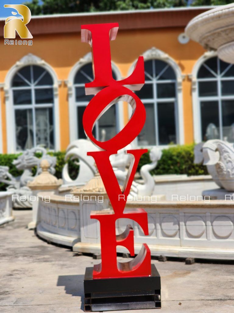 Stainless Steel Robert Indiana Love Sculpture for Sale - Relong Art ...