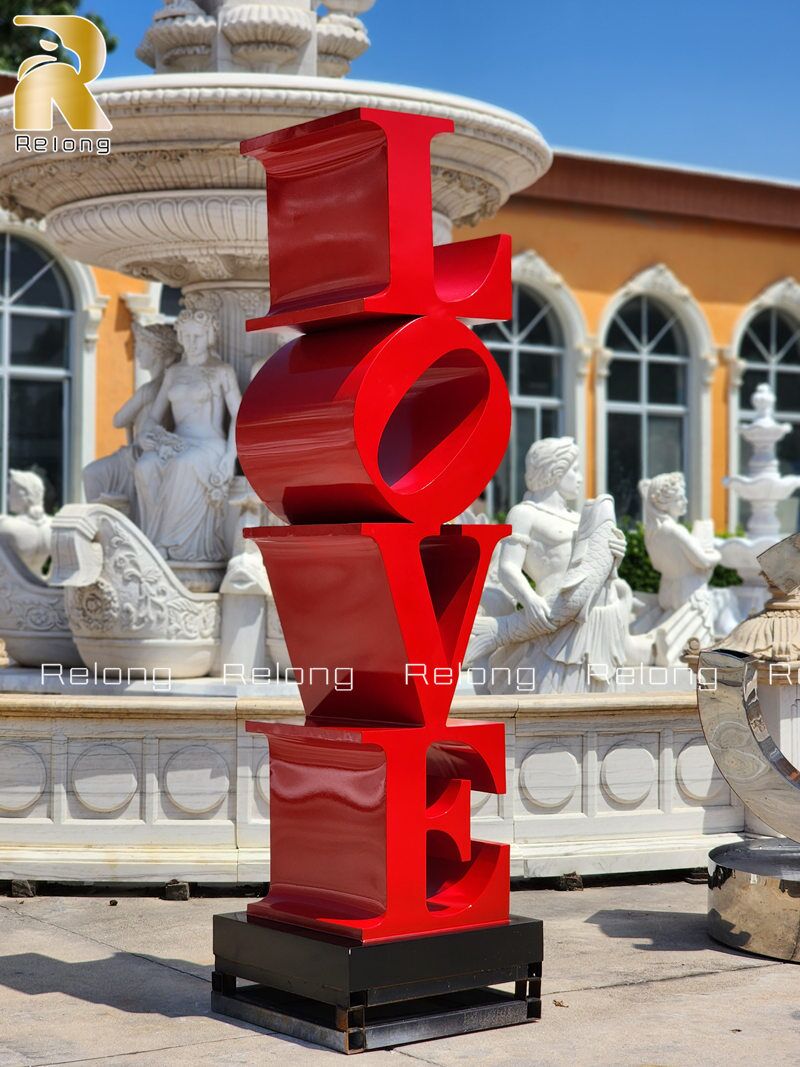 Stainless Steel Robert Indiana Love Sculpture for Sale - Relong Art ...
