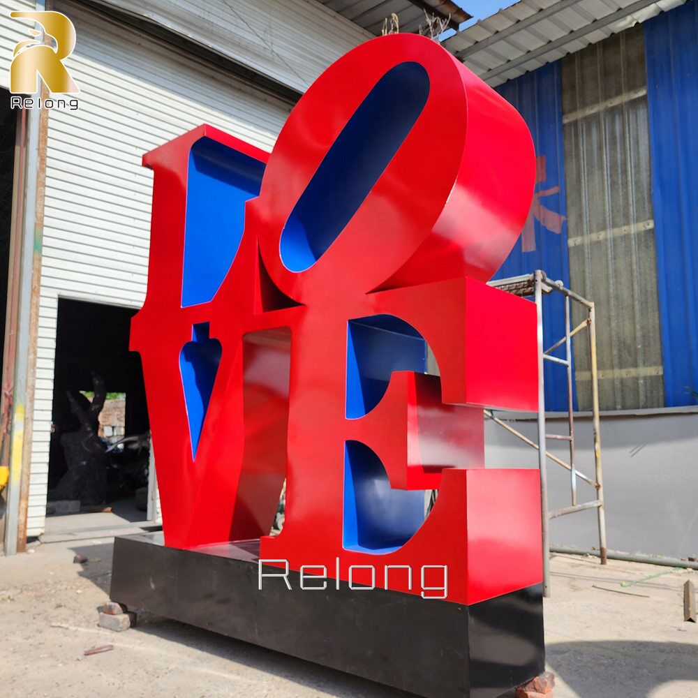 Stainless Steel Robert Indiana Love Sculpture for Sale - Relong Art ...