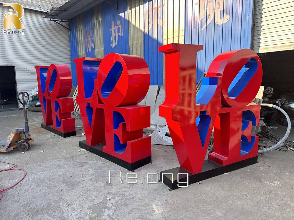 Stainless Steel Robert Indiana Love Sculpture for Sale - Relong Art ...