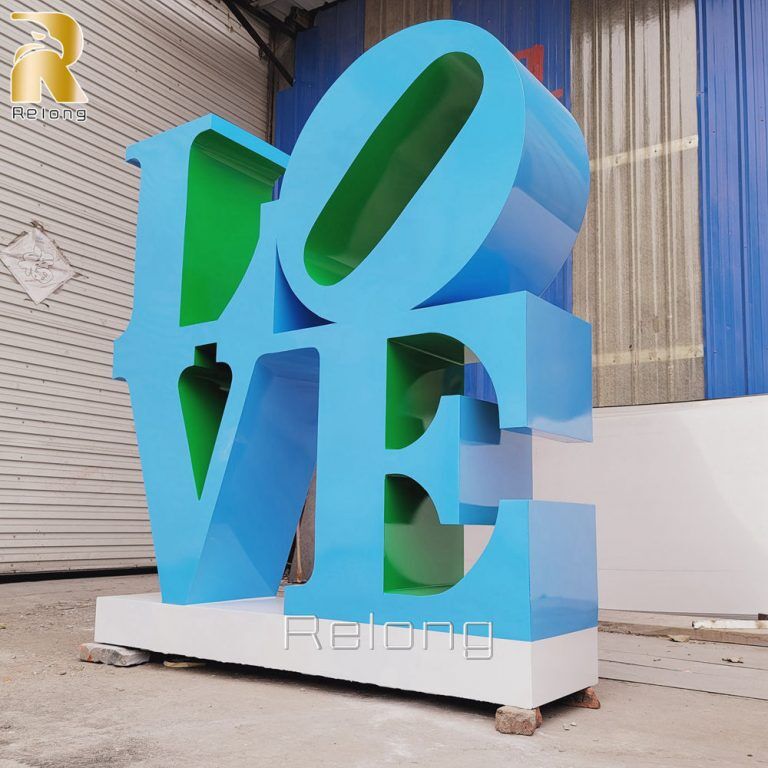 Stainless Steel Robert Indiana Love Sculpture for Sale - Relong Art ...