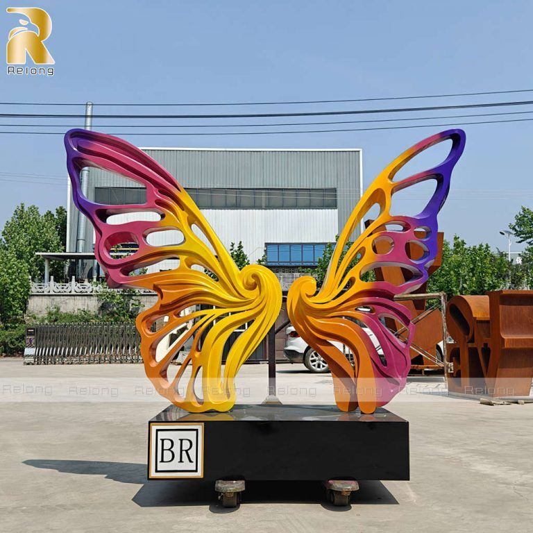 Large Metal Butterfly Sculpture for Sale - Relong Art Sculpture