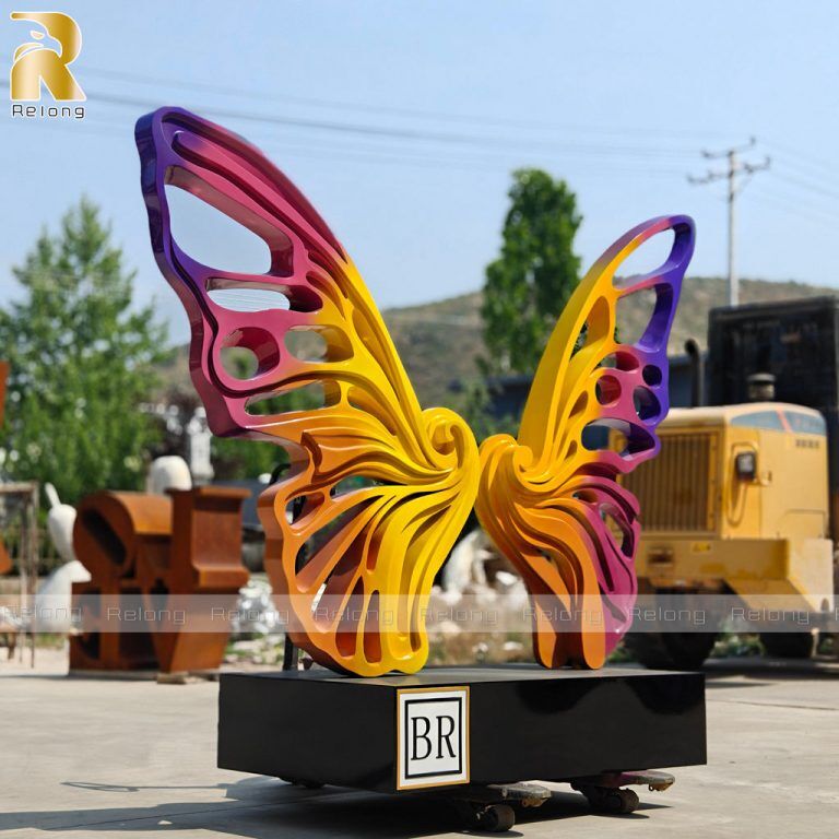 Large Metal Butterfly Sculpture for Sale - Relong Art Sculpture