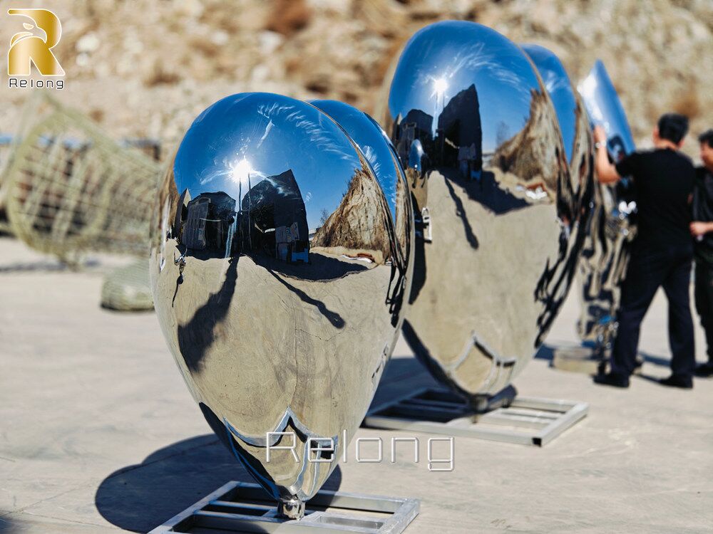 Stainless Steel Outdoor Heart Sculpture - Relong Art Sculpture