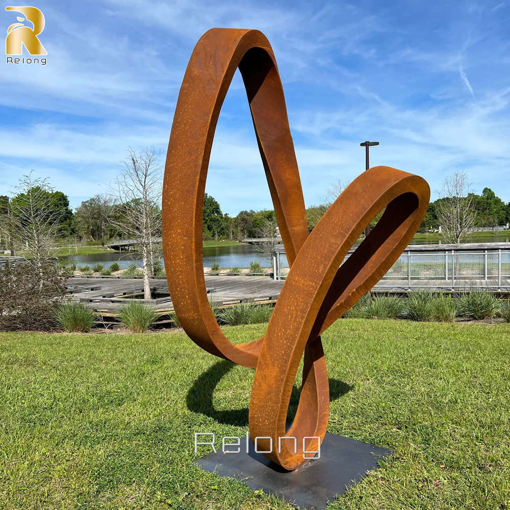 Abstract Corten Art Sculpture for Outdoor Decor - Relong Art Sculpture